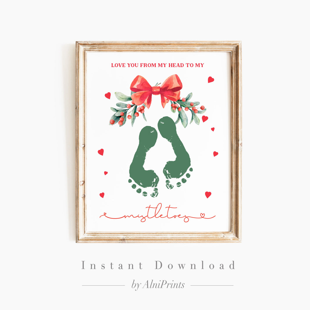 Christmas footprint and handprint art – AlniPrints