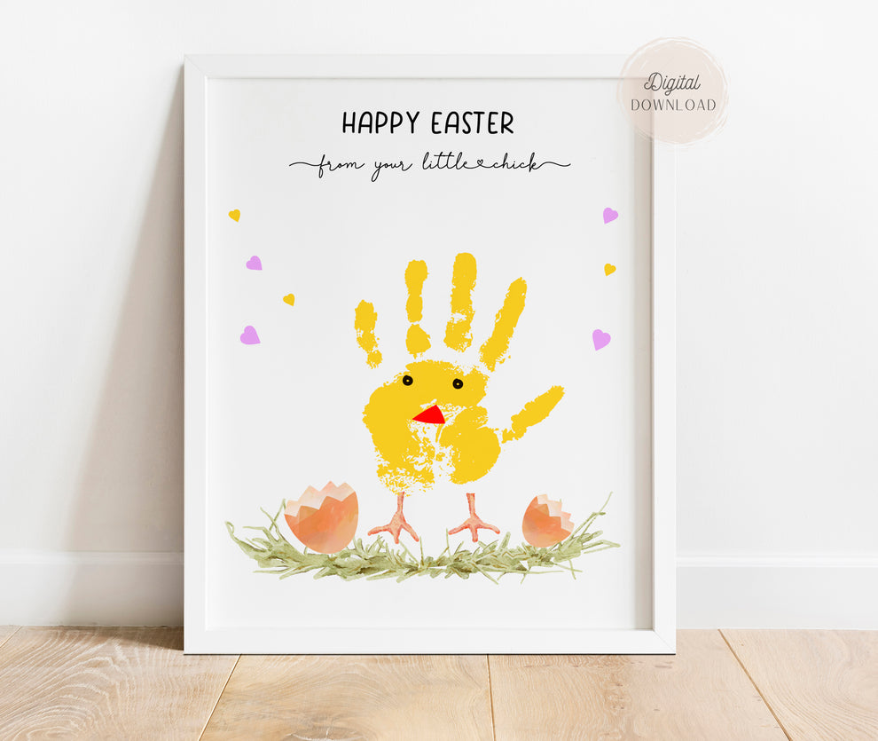 Chick Handprint - Easter Chick Craft – AlniPrints