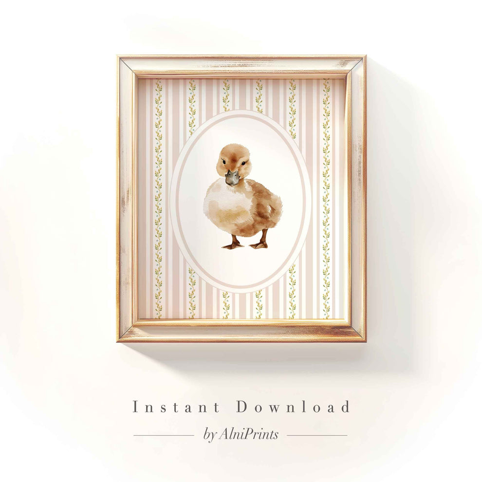 Duckling Vintage Print – AlniPrints