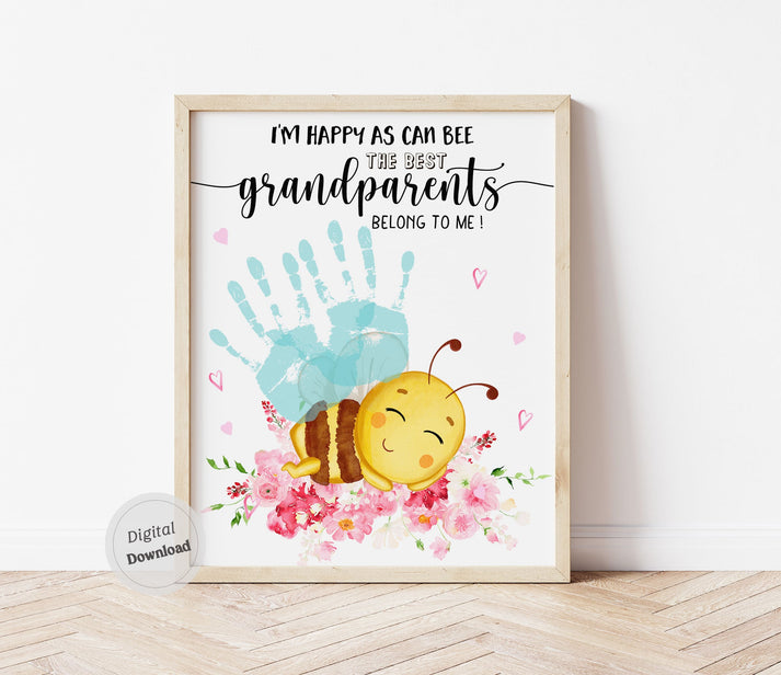 Happy As Can Bee Handprint for Grandparents Day – AlniPrints