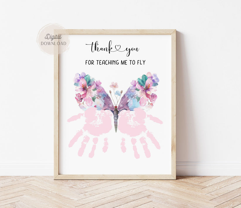 Thank You For Helping fly - Handprint Appreciation gift – AlniPrints