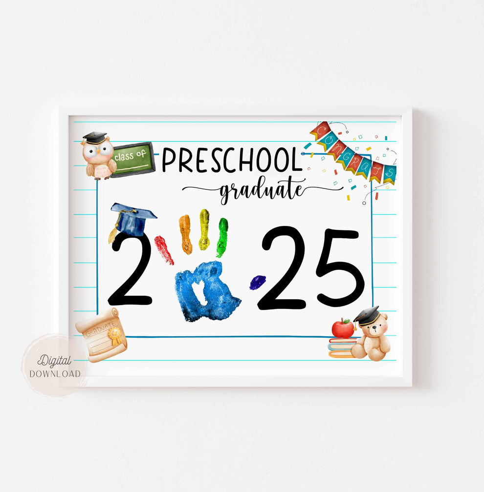 Preschool Graduation Sign - Graduation crafts – AlniPrints