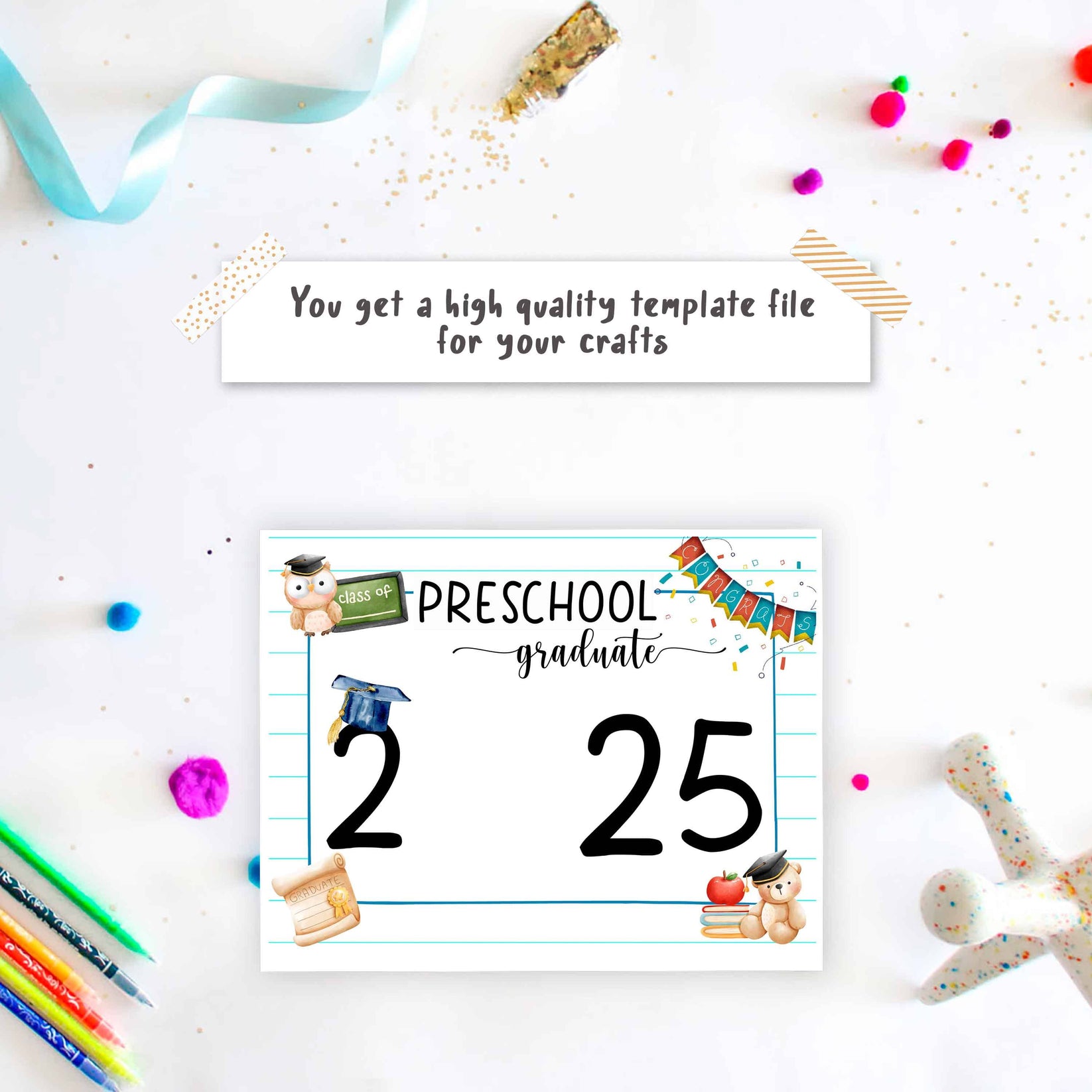 Preschool Graduation Sign - Graduation crafts – AlniPrints
