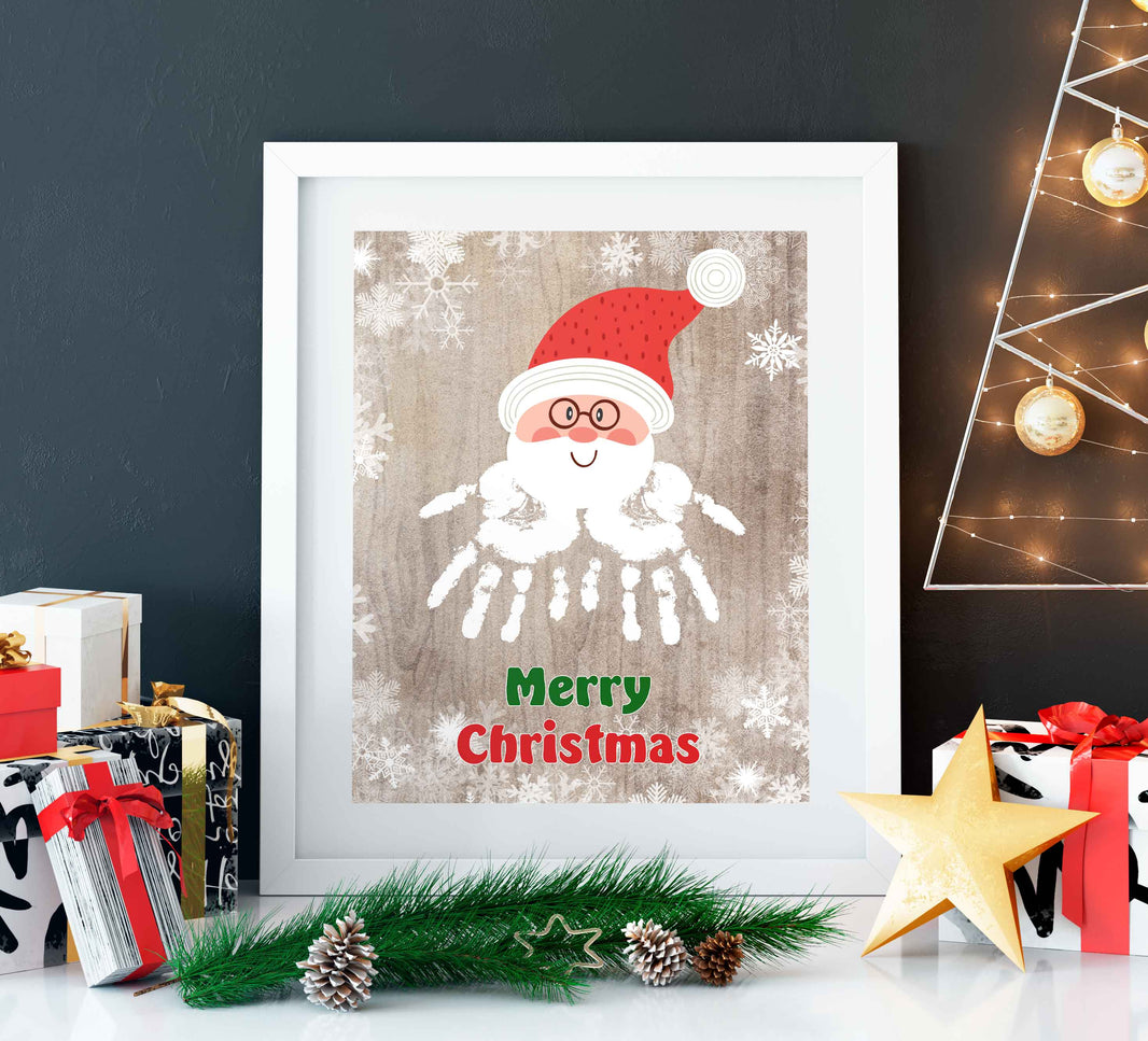 Christmas Handprint Santa Claus