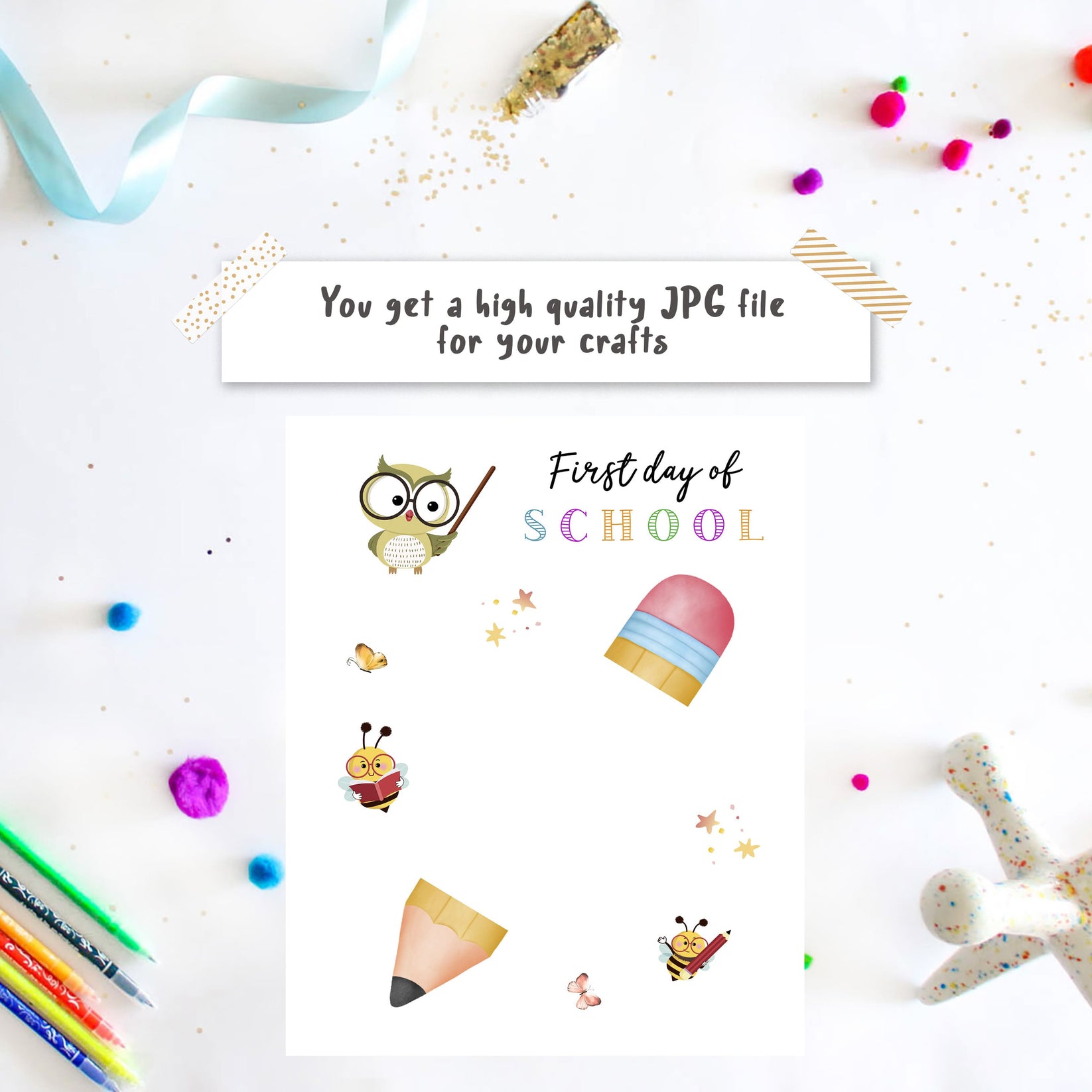 1st First Day School craft – AlniPrints